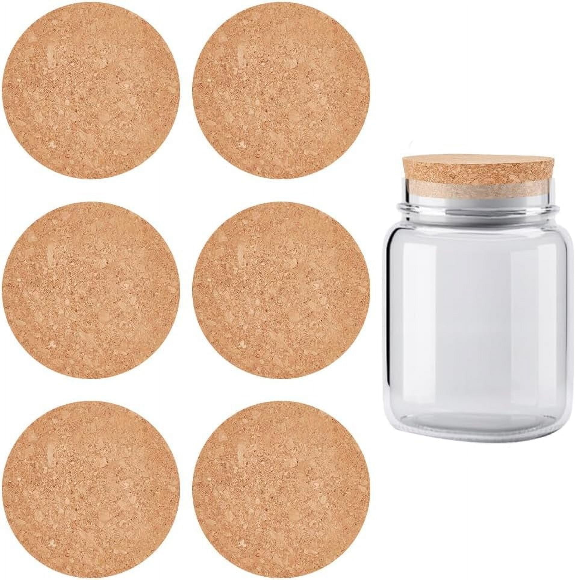 6 Pcs Large Cork Stoppers 3.6 inch Tapered Cork Plugs Wood Corks Lids ...