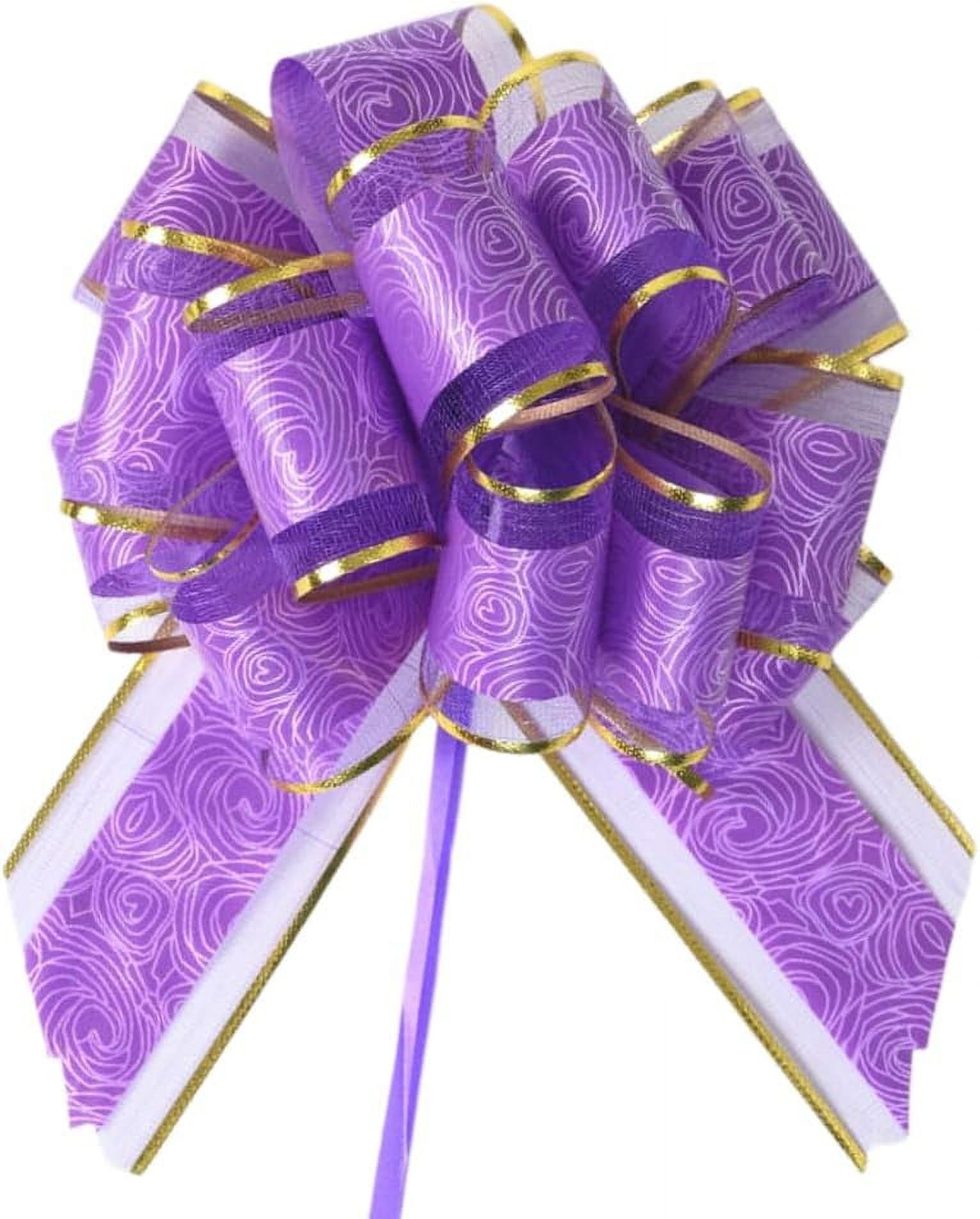 6 Pcs Large Pull Bows,Bows for gift wrapping,6 inches Pattern Series ...