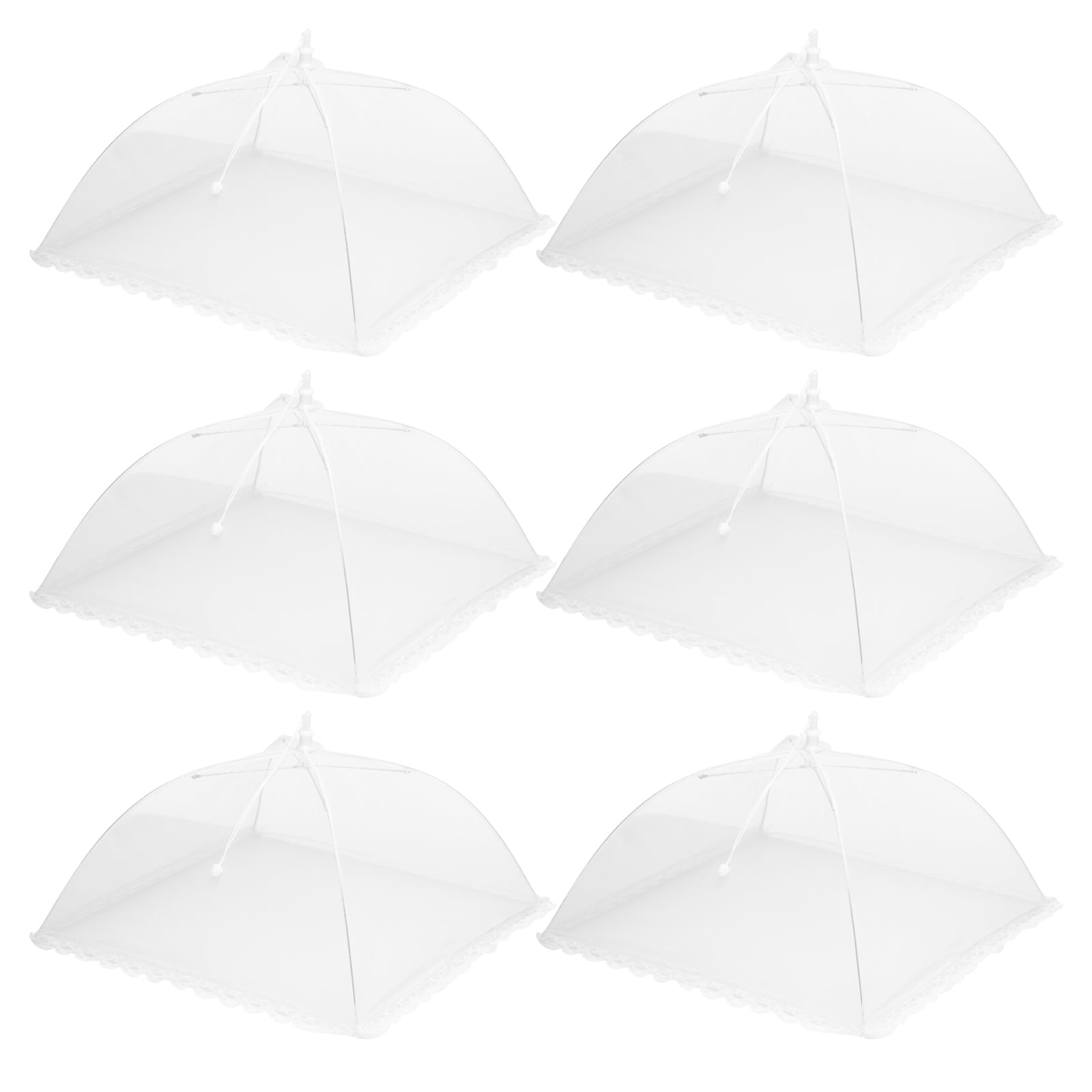 6 Pcs Large and Tall Food Covers 15" Mesh Food Covers for Outdoors ...