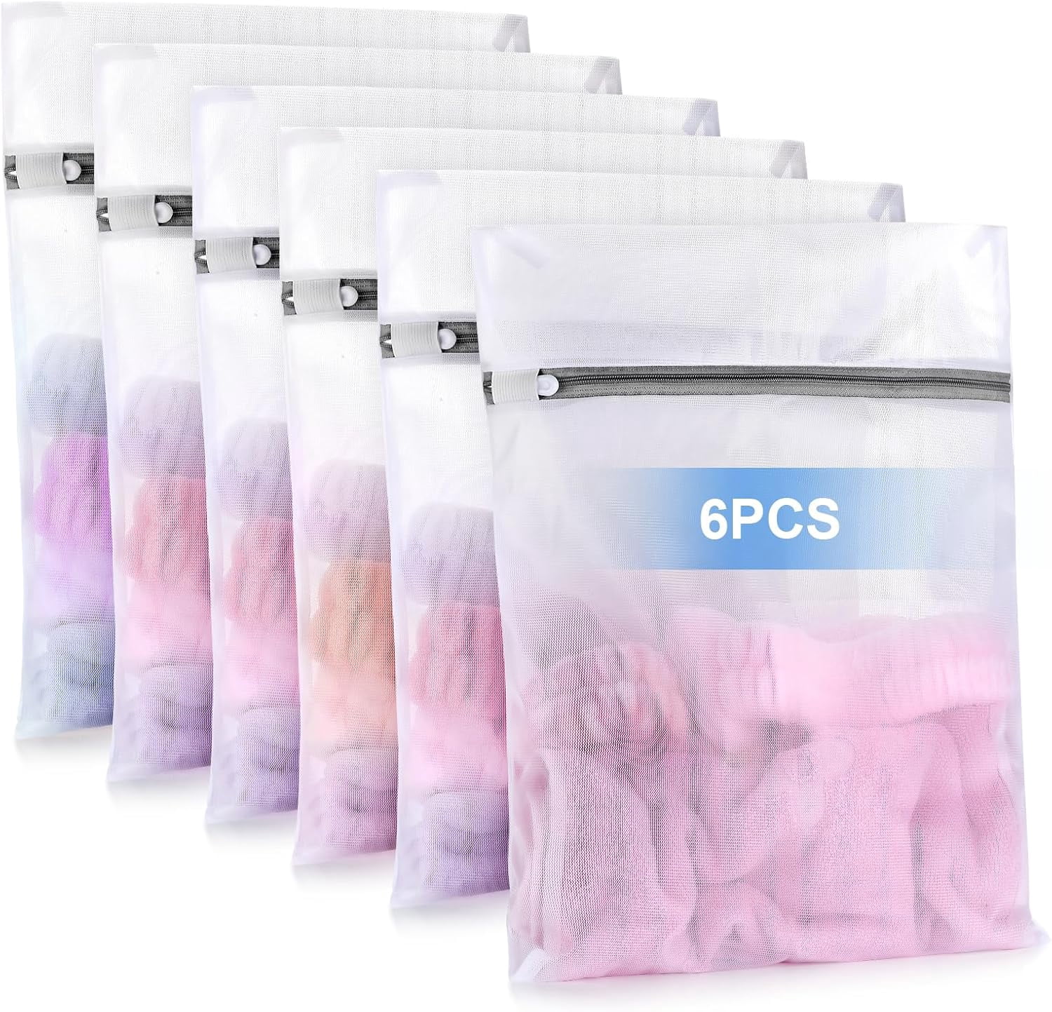 6 Pcs , 12“x16”Mesh s for Delicates, Garment Gag for Washing Machine ...