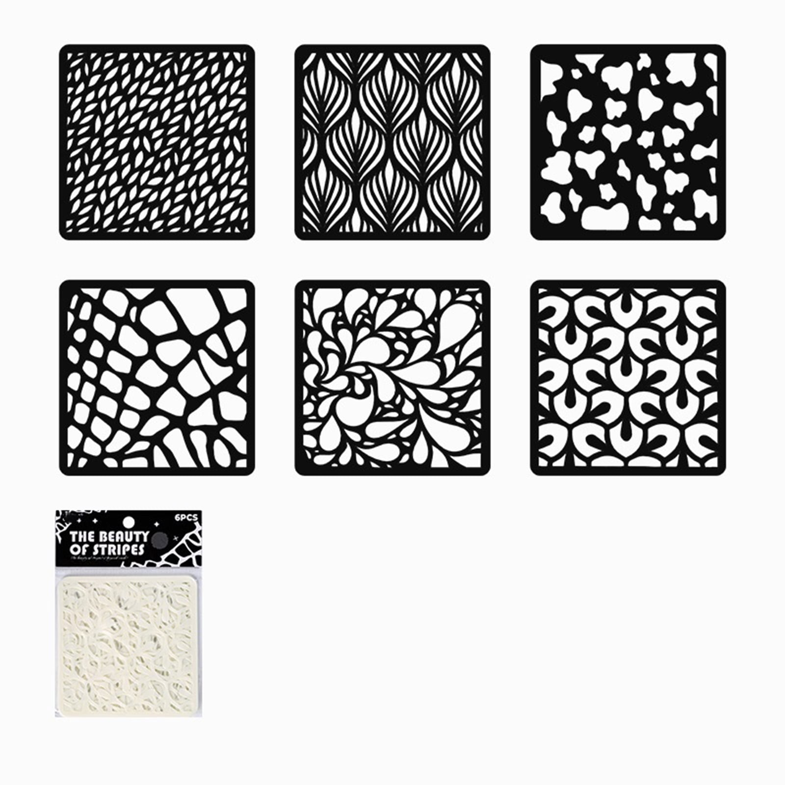 6 Pcs Layering Stencils Drawing Templates Art and Craft Stencils For ...