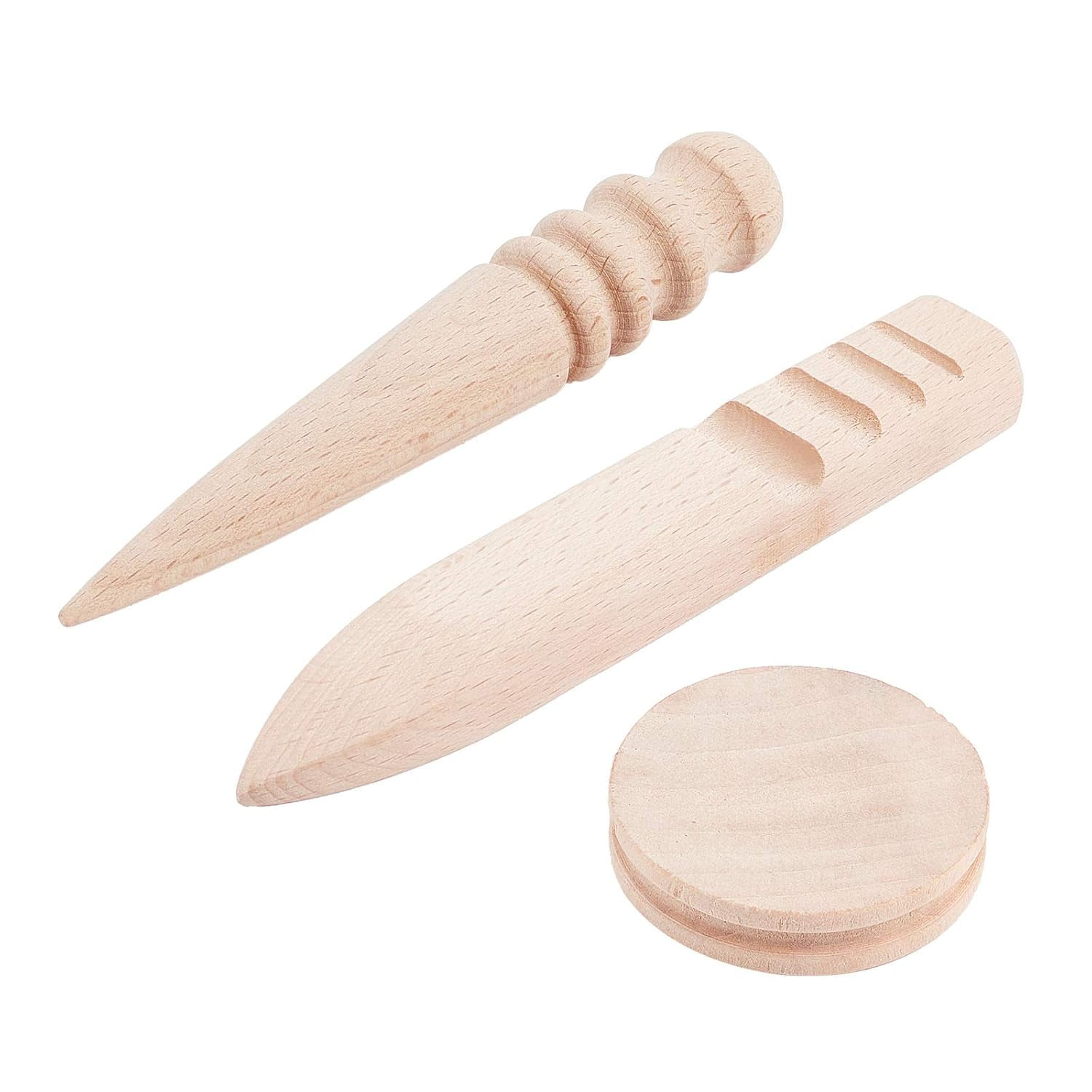 6 Pcs Leather Polishing Burnisher Edge Slicker Edge Polishing Disc ...