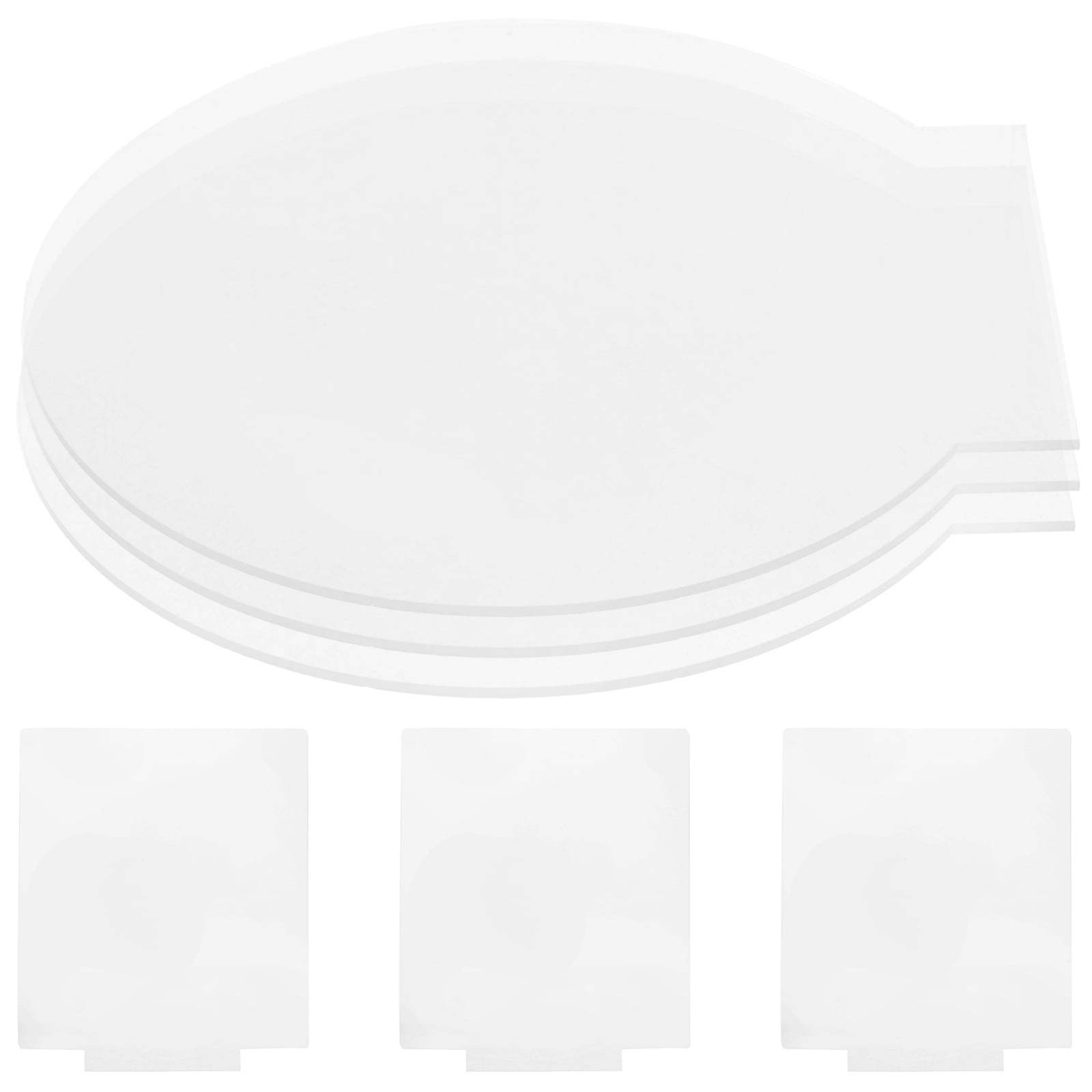 6 Pcs Light Board Acrylic Round Blank LED Light Plate LED Light Base ...