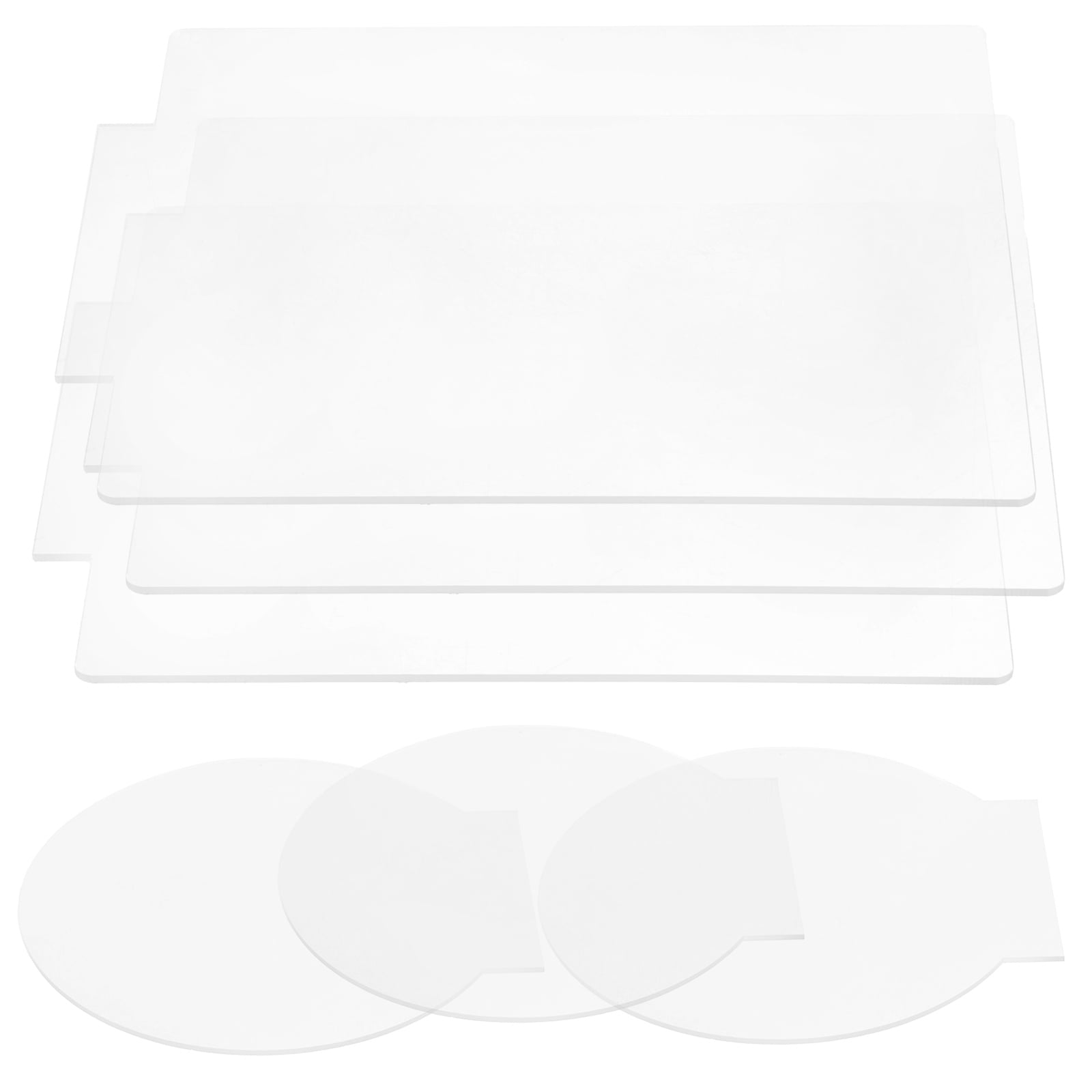 6 Pcs Light Board Acrylic Sign Blanks Blank Acrylic Signs Friendsmas ...