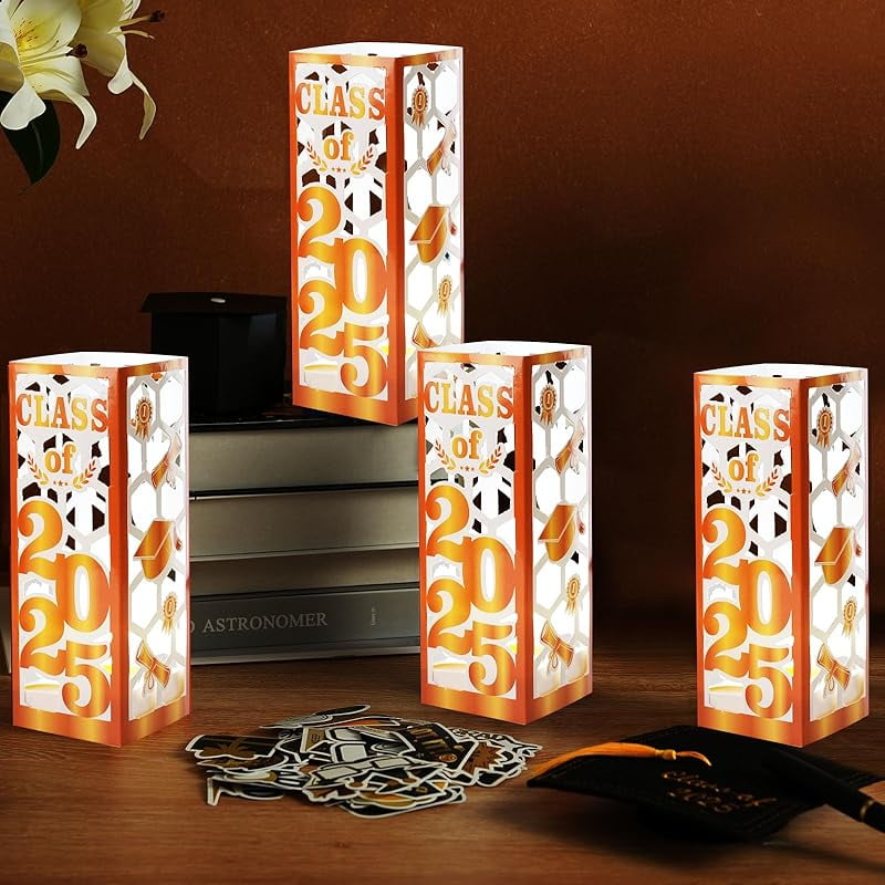 6 Pcs Light Up Graduation Centerpieces- Class of 2025 Graduation ...