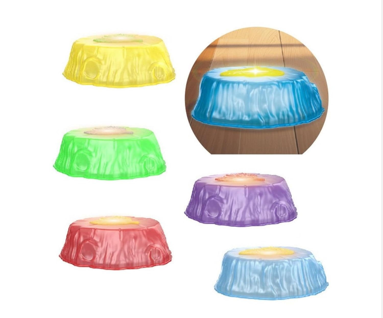 6 Pcs Light up Musical Stones, Light Up Floor is Stepping Stones, Music ...