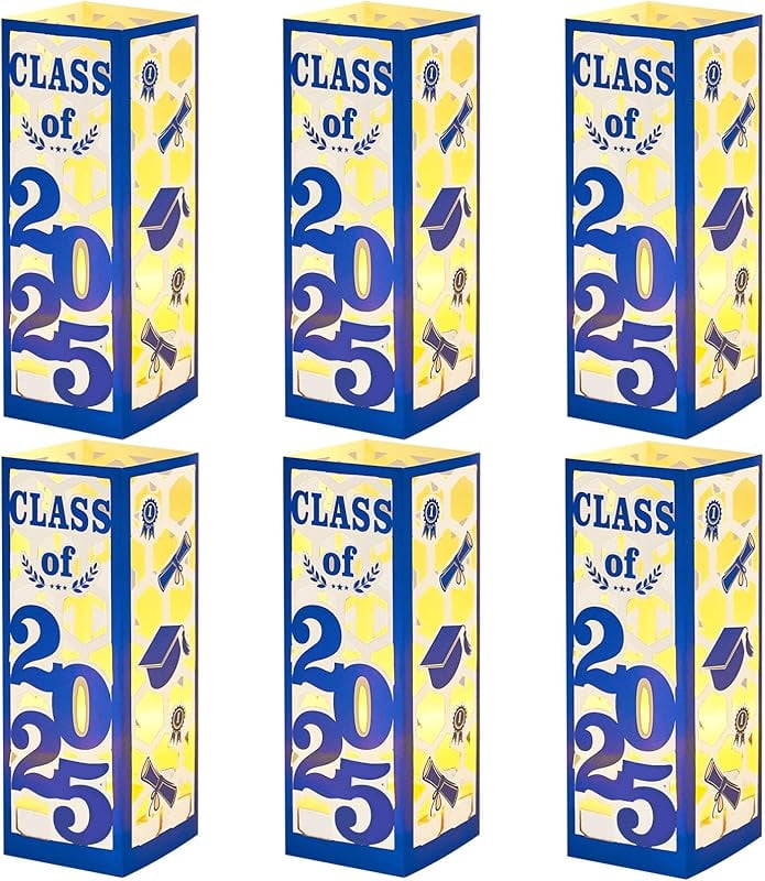 6 Pcs Light Up Graduation Centerpieces- Class of 2025 Graduation ...