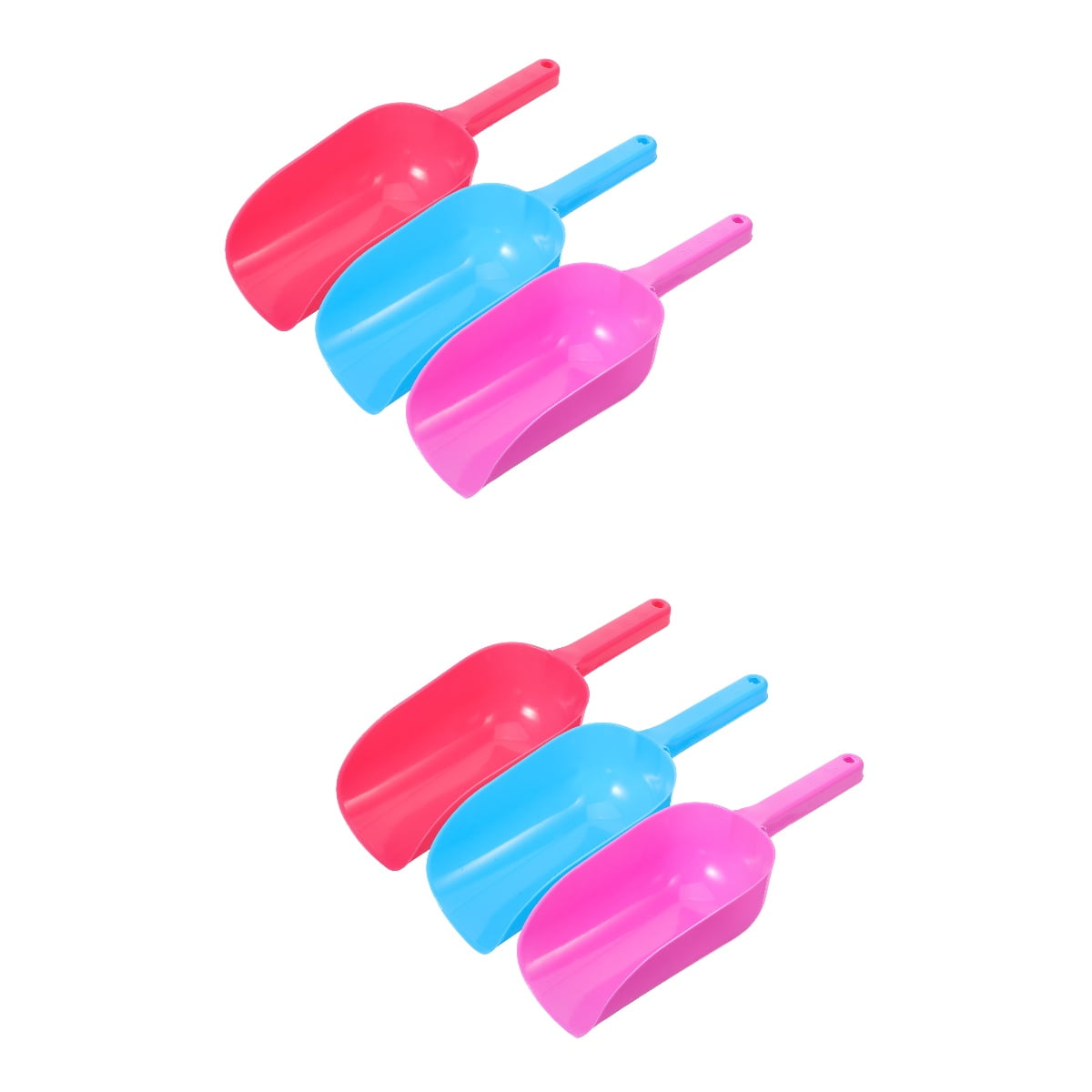 6 Pcs Lightweight Plastic Sand Shovels Beach Playthings Snow Shovels ...