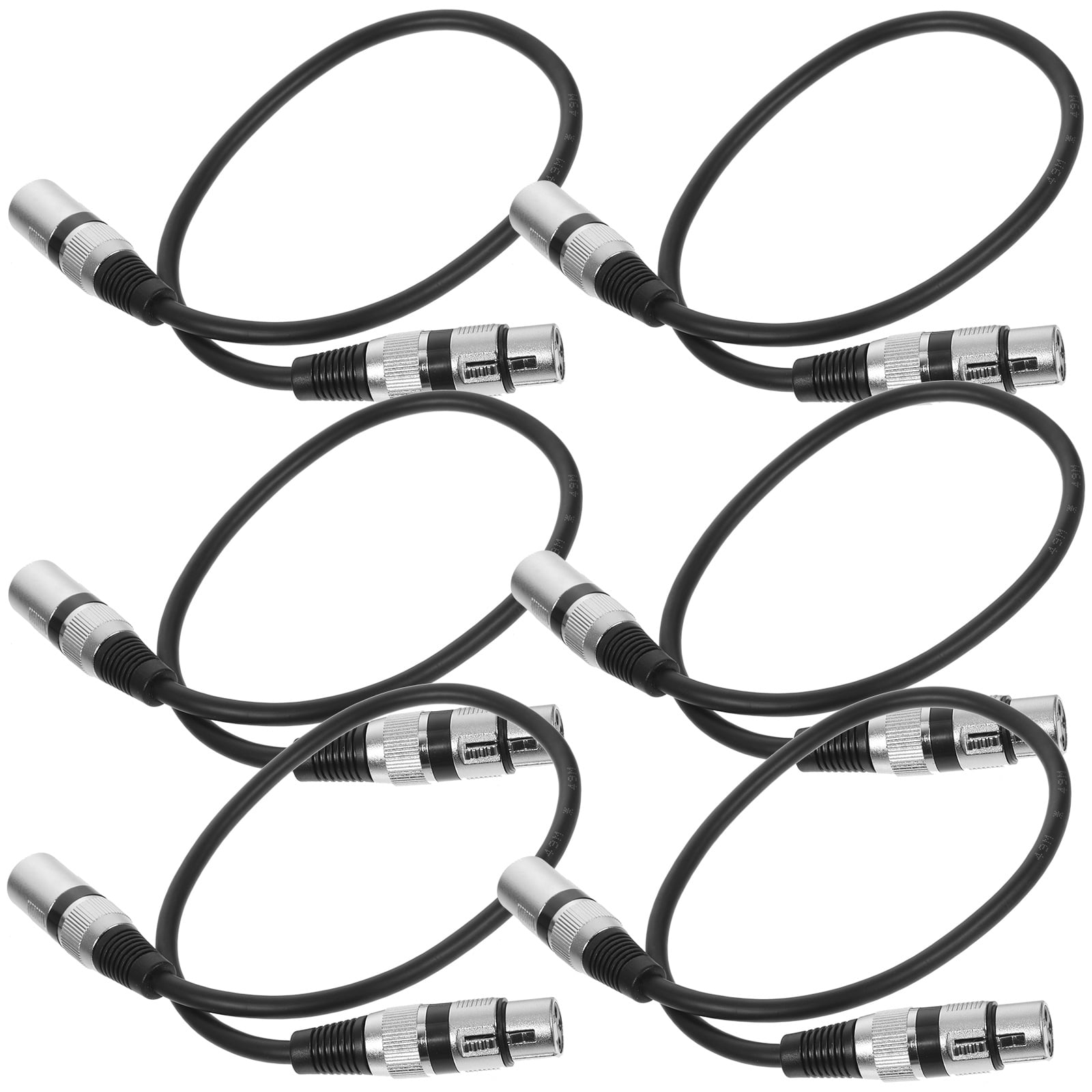 6 Pcs Line 3 Pin Xlr Wire Cable Microphone Durable Use Audio Cord to ...
