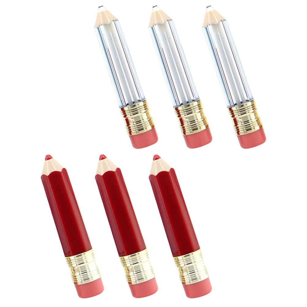 6 Pcs Lip Gloss Lipstick Empty Tube Bottles Refillable Tubes Cosmetic ...