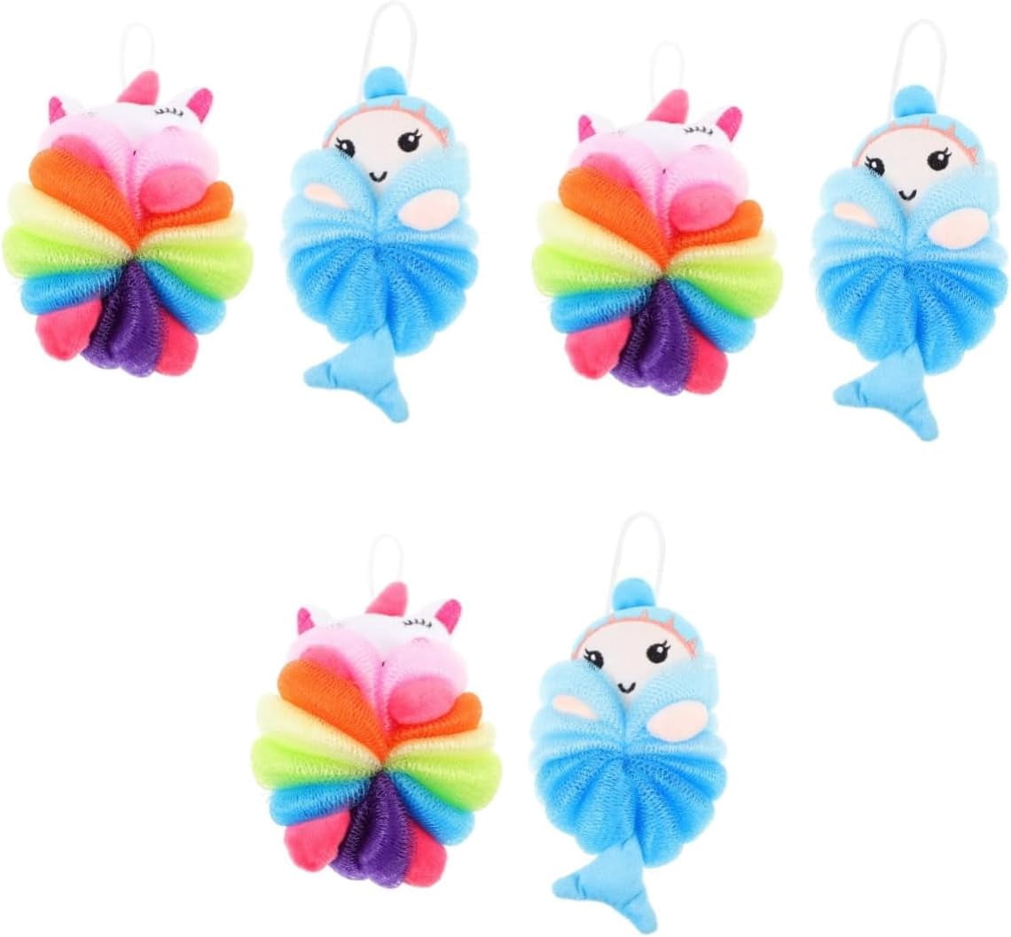 6 Pcs Loofah Bath Sponge for Foam Sponge Body Loofah Body Sponge for ...