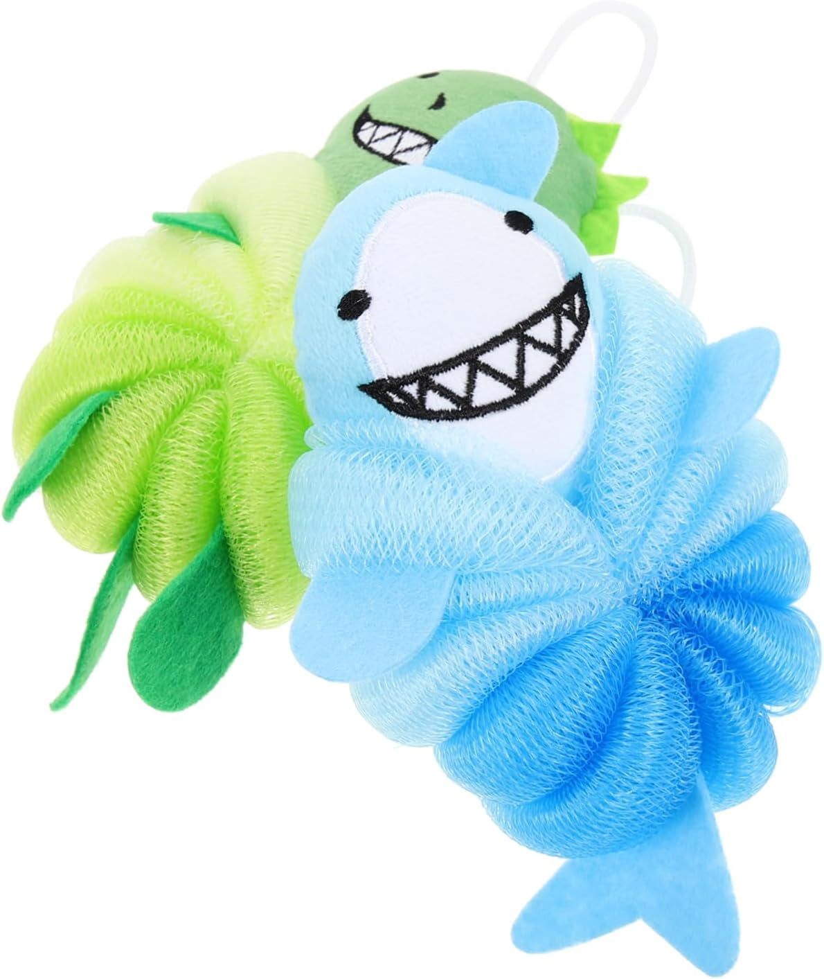 6 Pcs Loofah Cleaning Scrubber Body Clear Body Wash Animals for Loufas ...