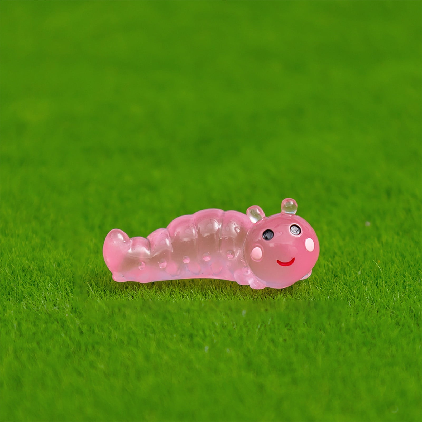 6 Pcs Luminous Mini Worm Glow in The Dark Worm Figurine Cute Miniature ...