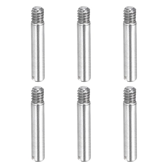 6 Pcs M2 x 12mm Slotted Cylindrical Pins, 304 Stainless Steel External ...
