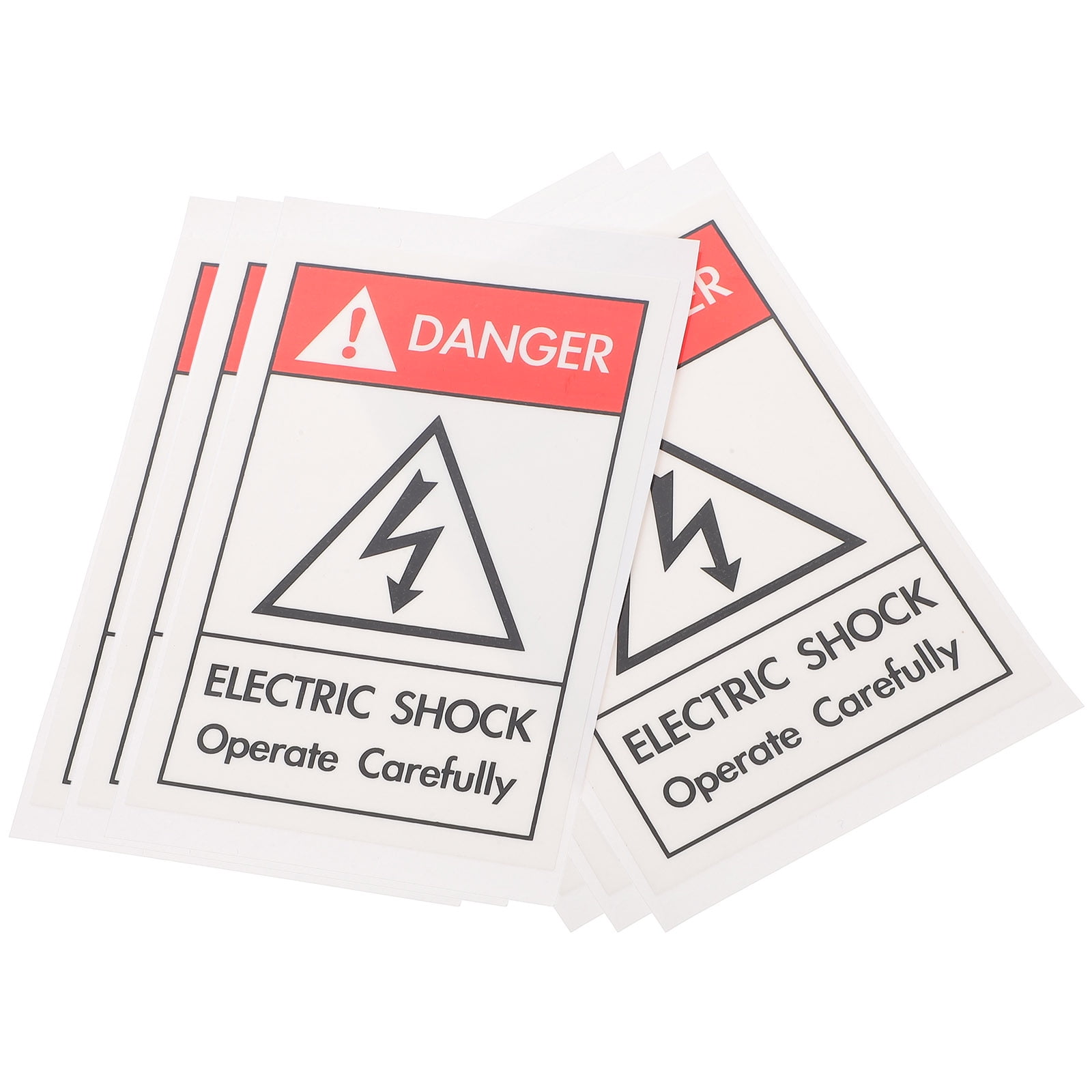 Danger Zone Warning Signs with Strong Adhesive for Safety 6 Pieces PP ...