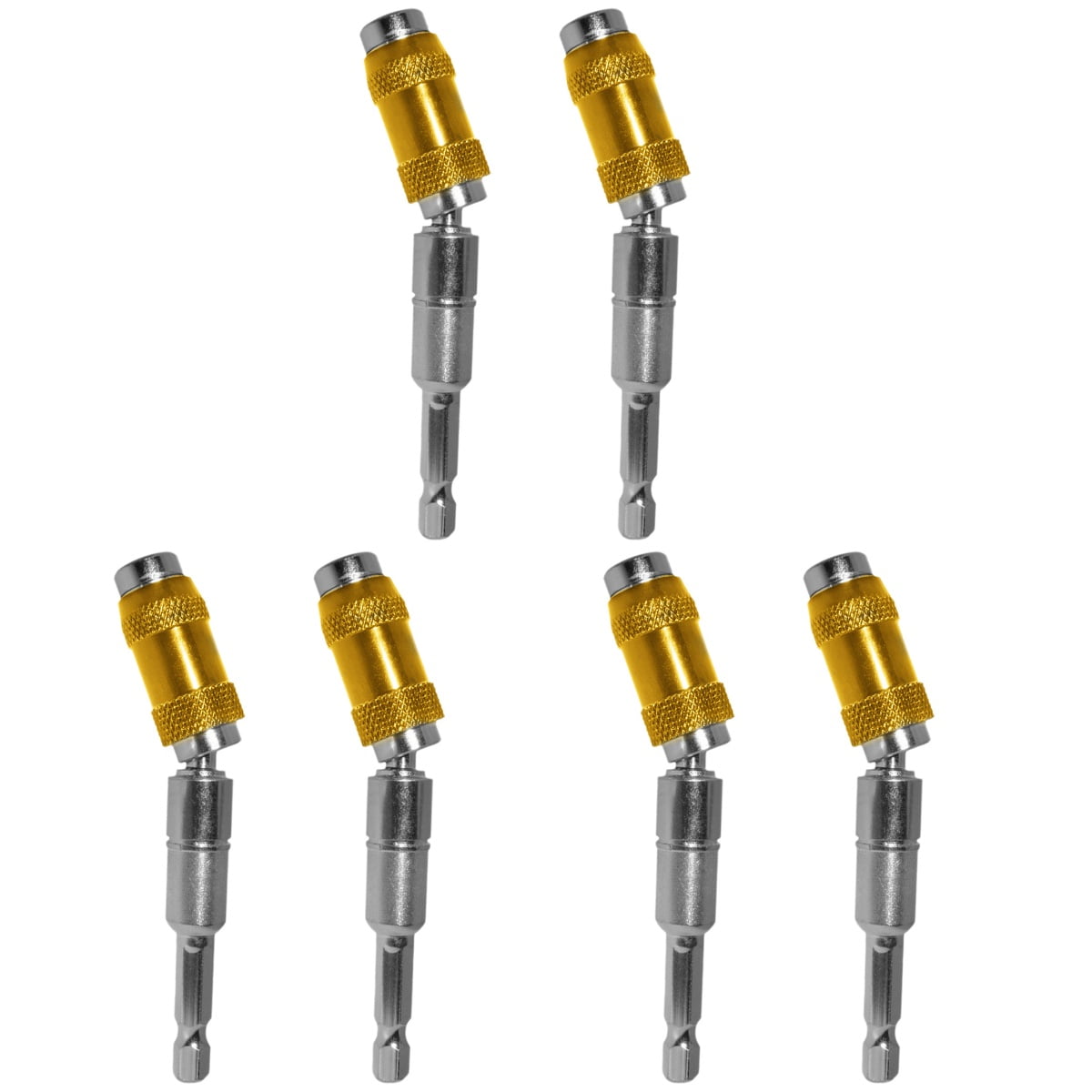 6 Pcs Magnetic Pivot Bits Pivotable Tip Holder Drill Extender for ...