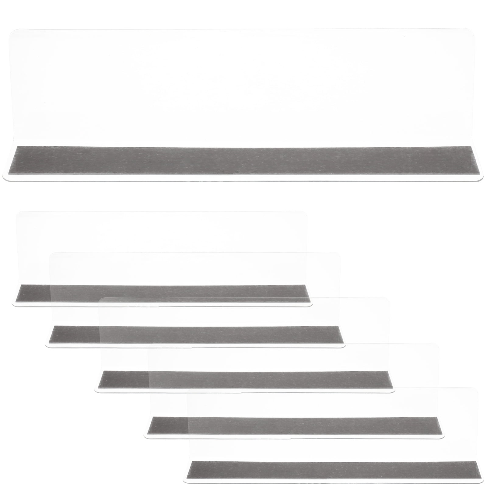 6 Pcs Magnetic Shelf Baffle Closet Dividers Supplies Clear Shelves ...