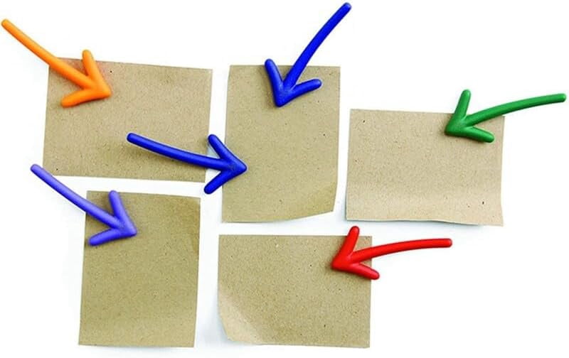 6 Pcs Magnets for Fridge, Arrow Magnets Colorful Fridge Small Magnets ...