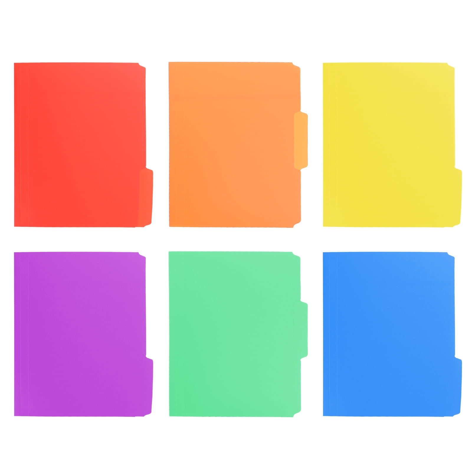 6 Pcs Manilla Folders Document Holder Plastic File Organizer Testing ...