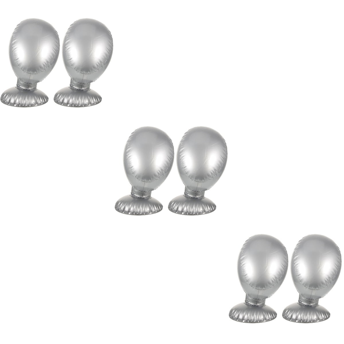 6 Pcs Mannequin Wig Display Stand Inflatable Wig Stand Hat Display ...
