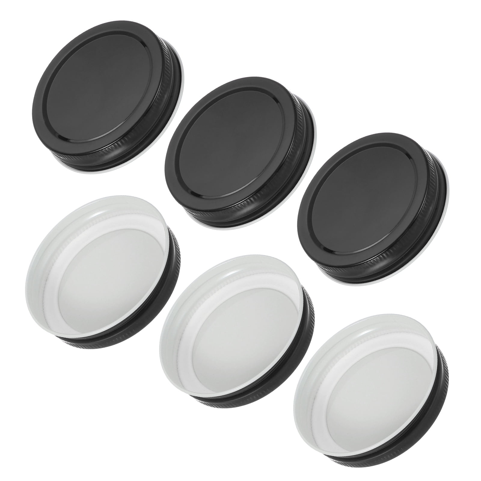 6 Pcs Mason Jar Lids, Colored Tinplate Canning Lids with Label for ...