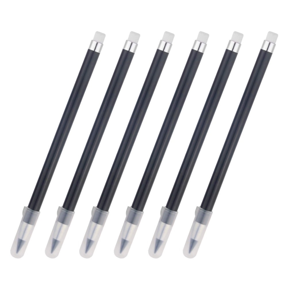 6 Pcs Mechanical Pencils LED Eternal Inkless Lightweight Office ...