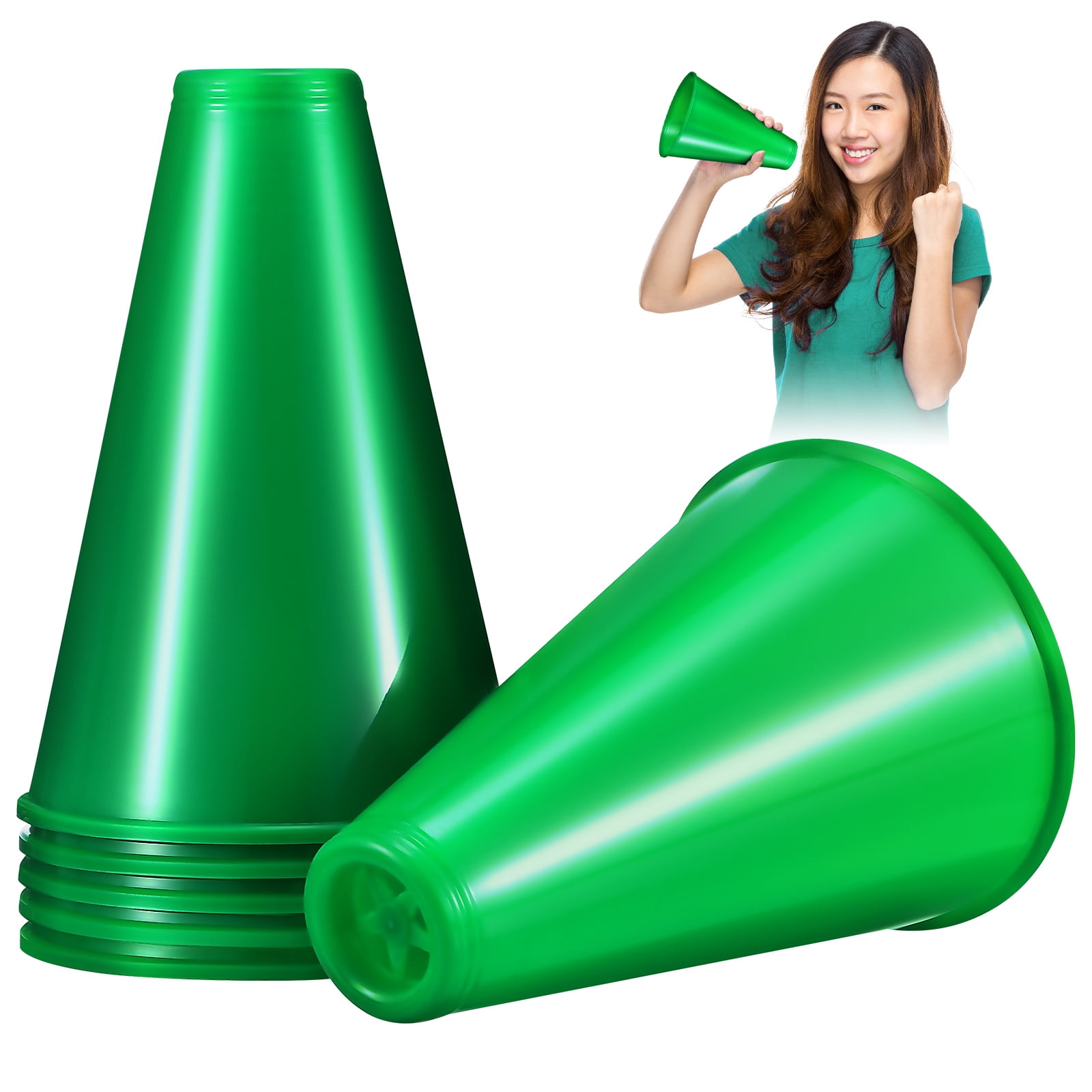 6 Pcs Megaphone Cheerleading Megaphones Game Noise Makers Plastic Horn ...