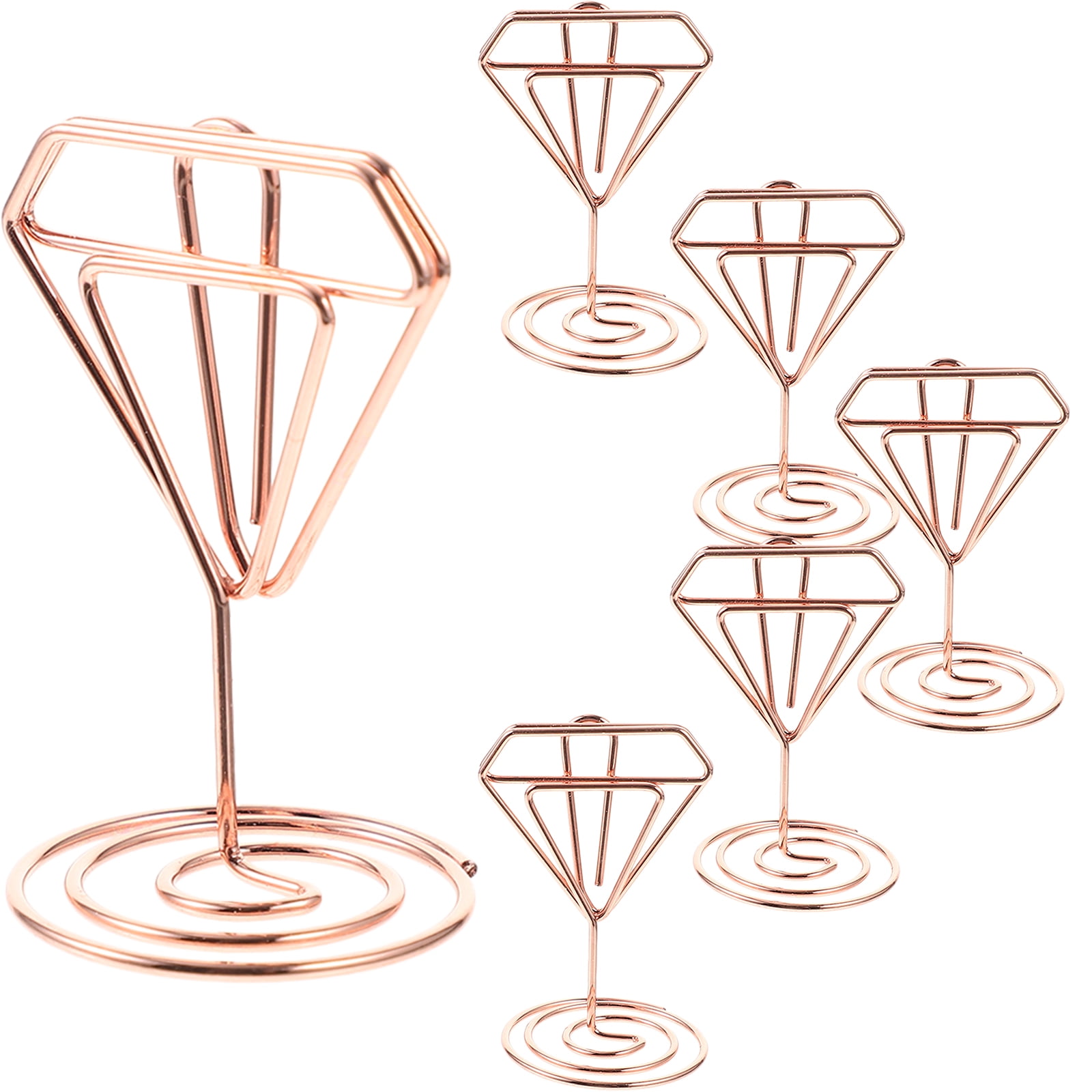 6 Pcs Memo Clip Photo Stand Picture Wedding Business Cards Holders ...