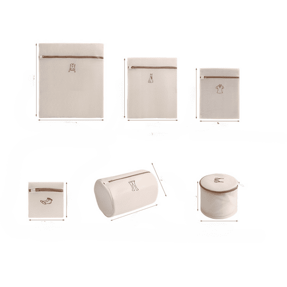 6 Pcs Mesh Laundry Wash Bags Set, Laundry Organizer Bags for dedicates ...