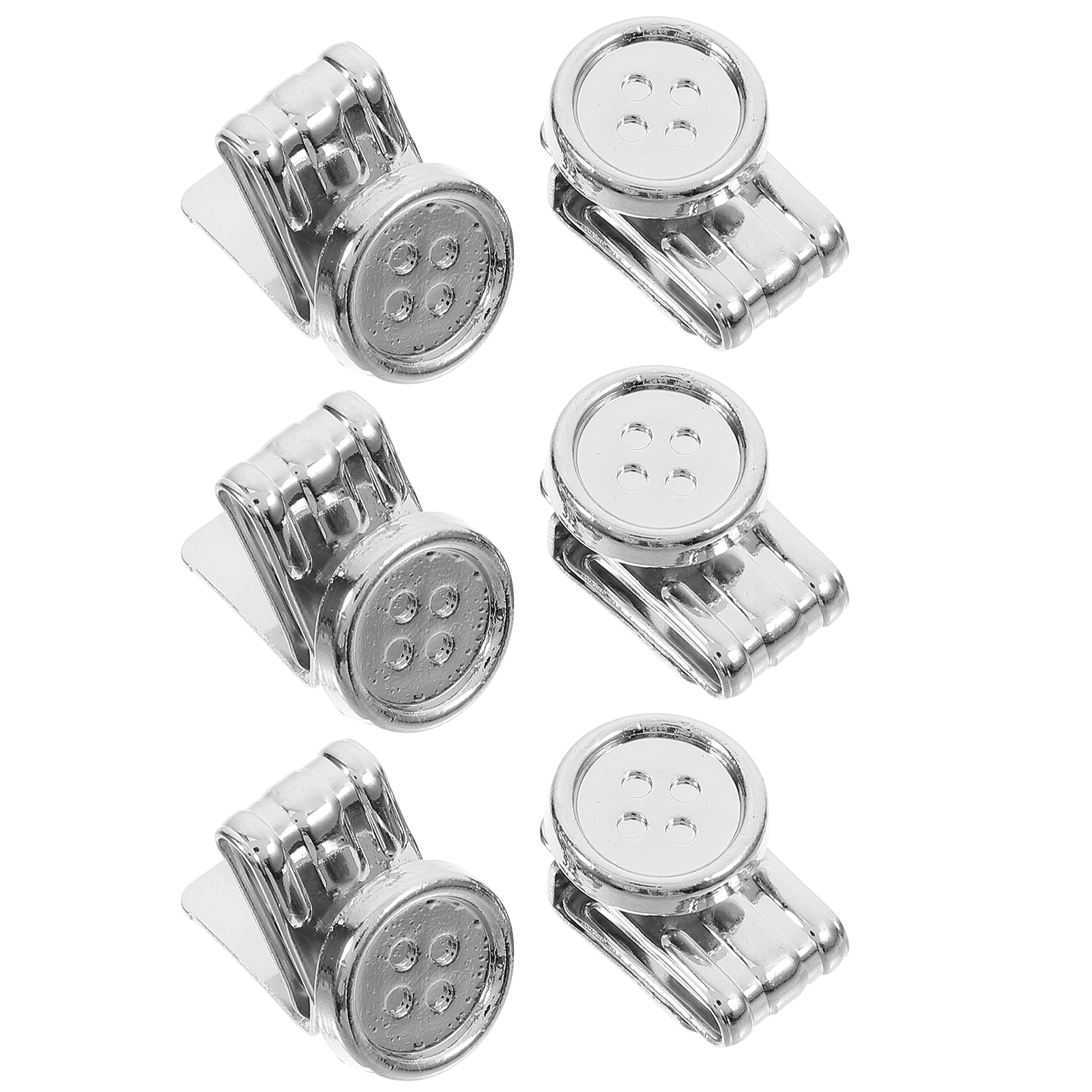 6 Pcs Metal Adjustment Buckle Button Attacher Suspender Buttons for ...