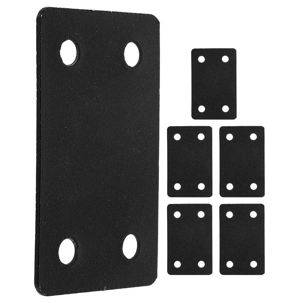 6 Pcs Metal Brackets Furniture Plates Stainless Steel Mending Corner ...