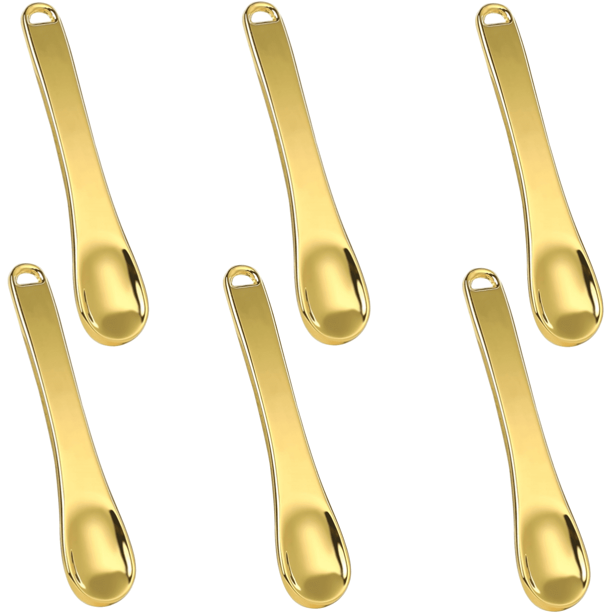 6 Pcs Metal Cosmetic Spoon Trianu Makeup Spatula Mini Makeup Spoon Eye ...