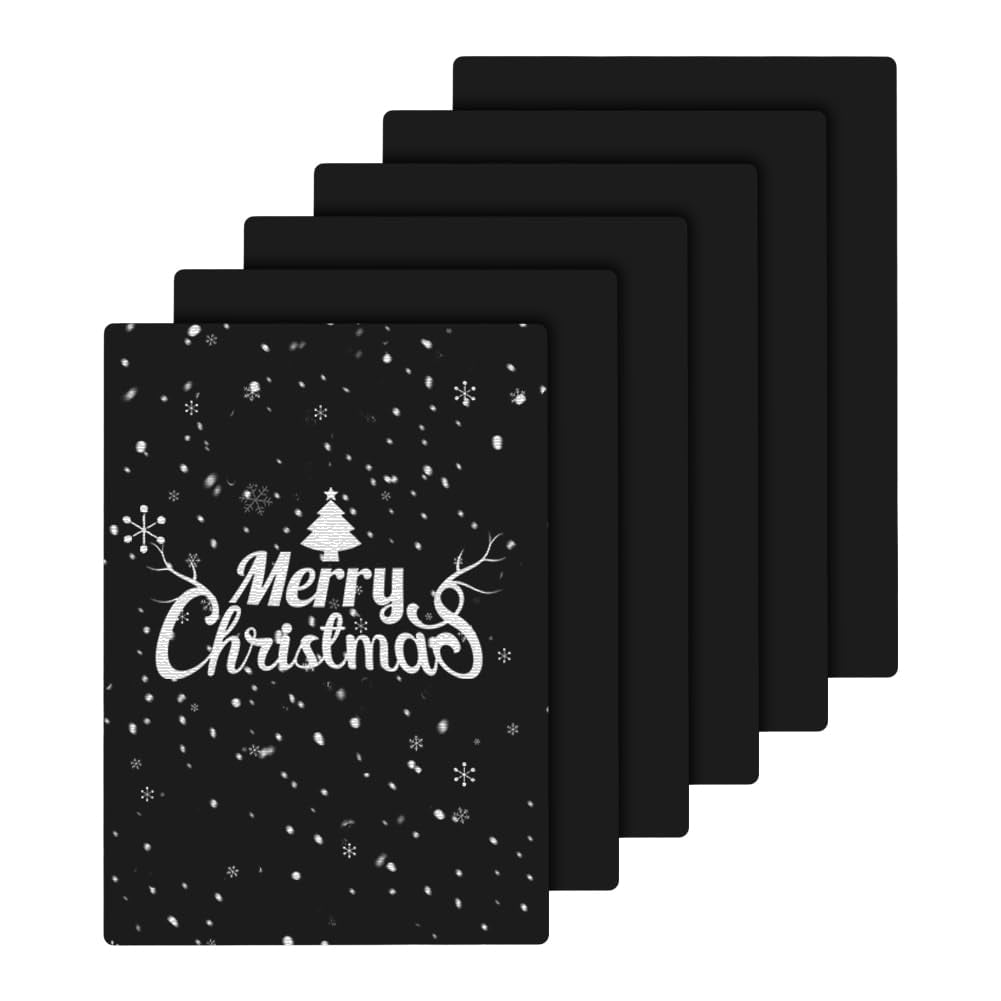 6 Pcs Metal Engraving Sheets 7x5 inch Black Anodized Aluminum Sheets ...