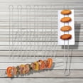 6 Pcs Metal Skewers for Grilling, BBQ U-Shaped Telescopic Barbecue ...