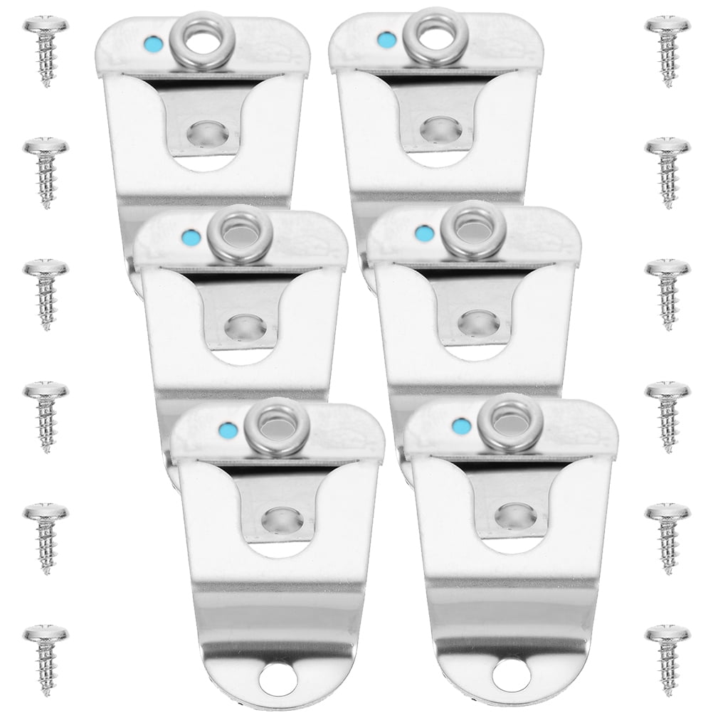 ifundom Universal Microphone Mounting Hooks, 6pcs Silver Stainless ...