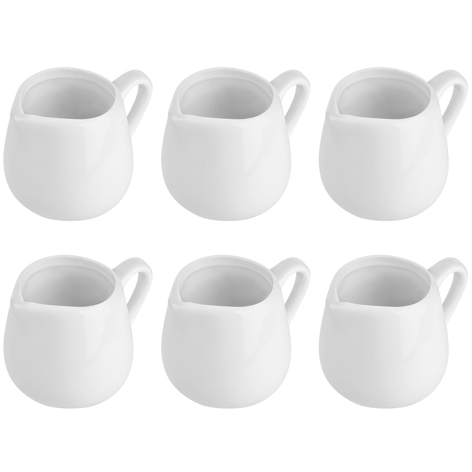 6 Pcs Milk Jug Coffee Porcelain Creamer Pitcher Salad Sauce Pitcher ...