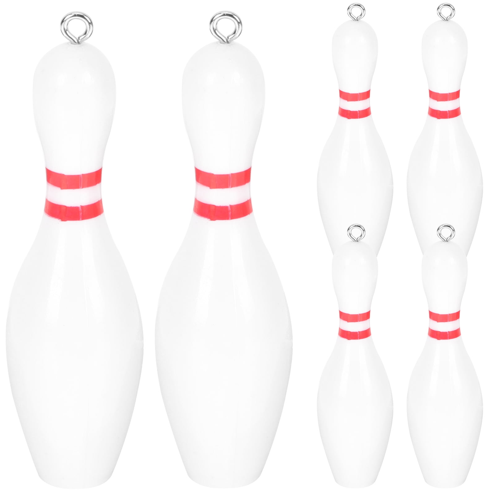6 Pcs Mini Bowling Keychain Decor Pins Tiny Charm Keys Charms Child ...