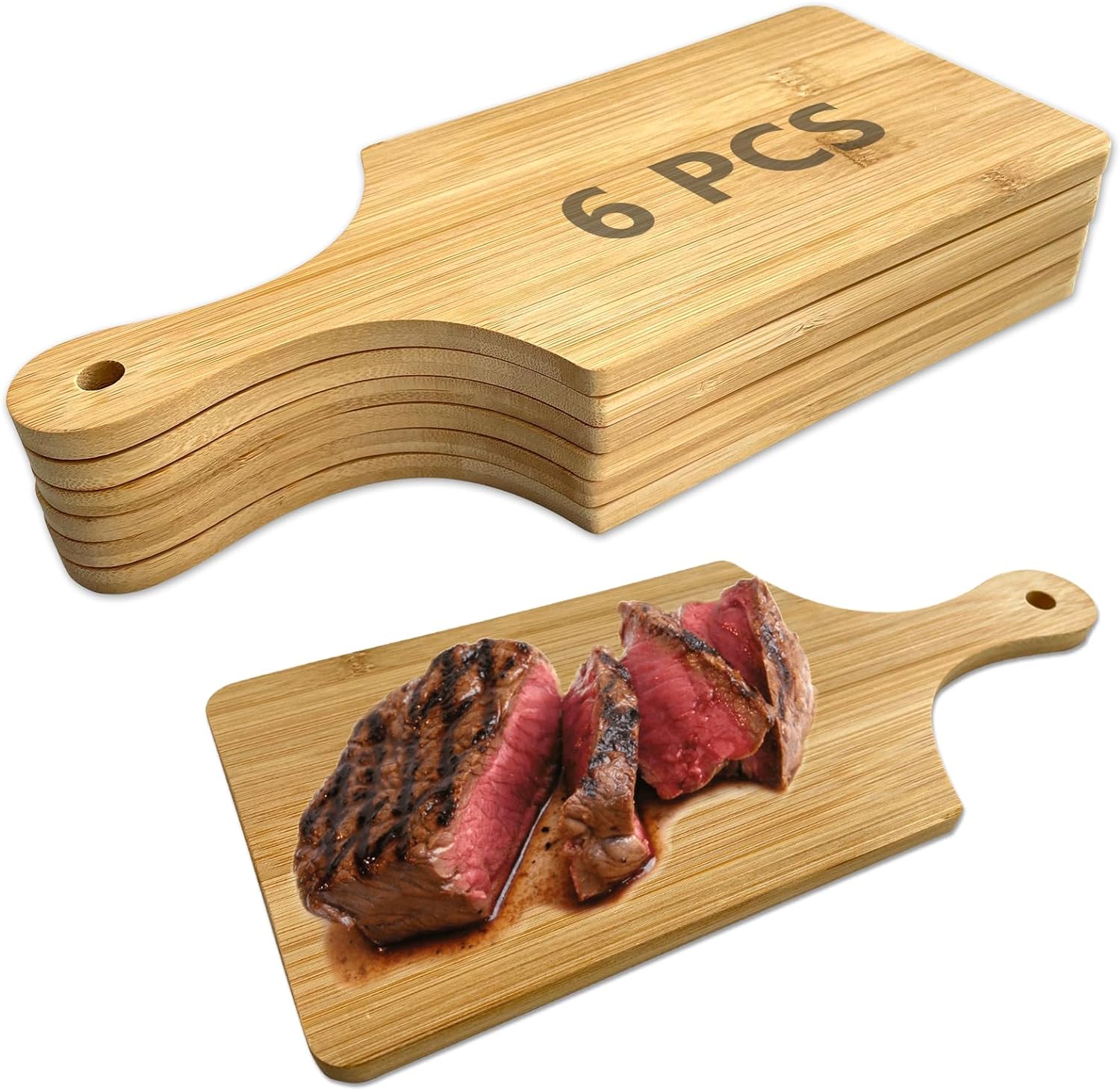 6 pcs mini charcuterie boards,11x5 in wood cutting board bulk,mini ...