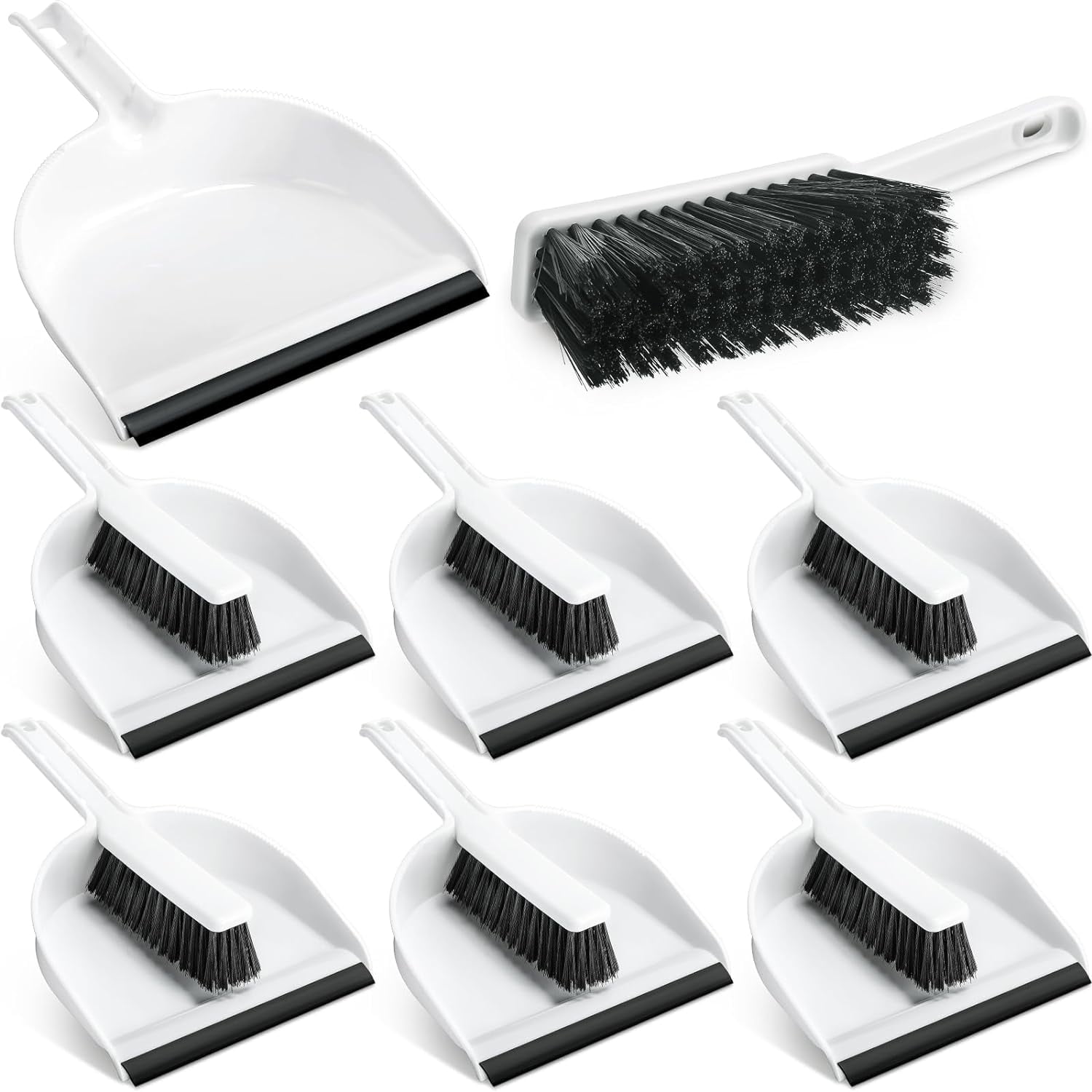 6 Pcs Mini Dustpan and Brush Set, Small Broom and Dustpan Set Small ...