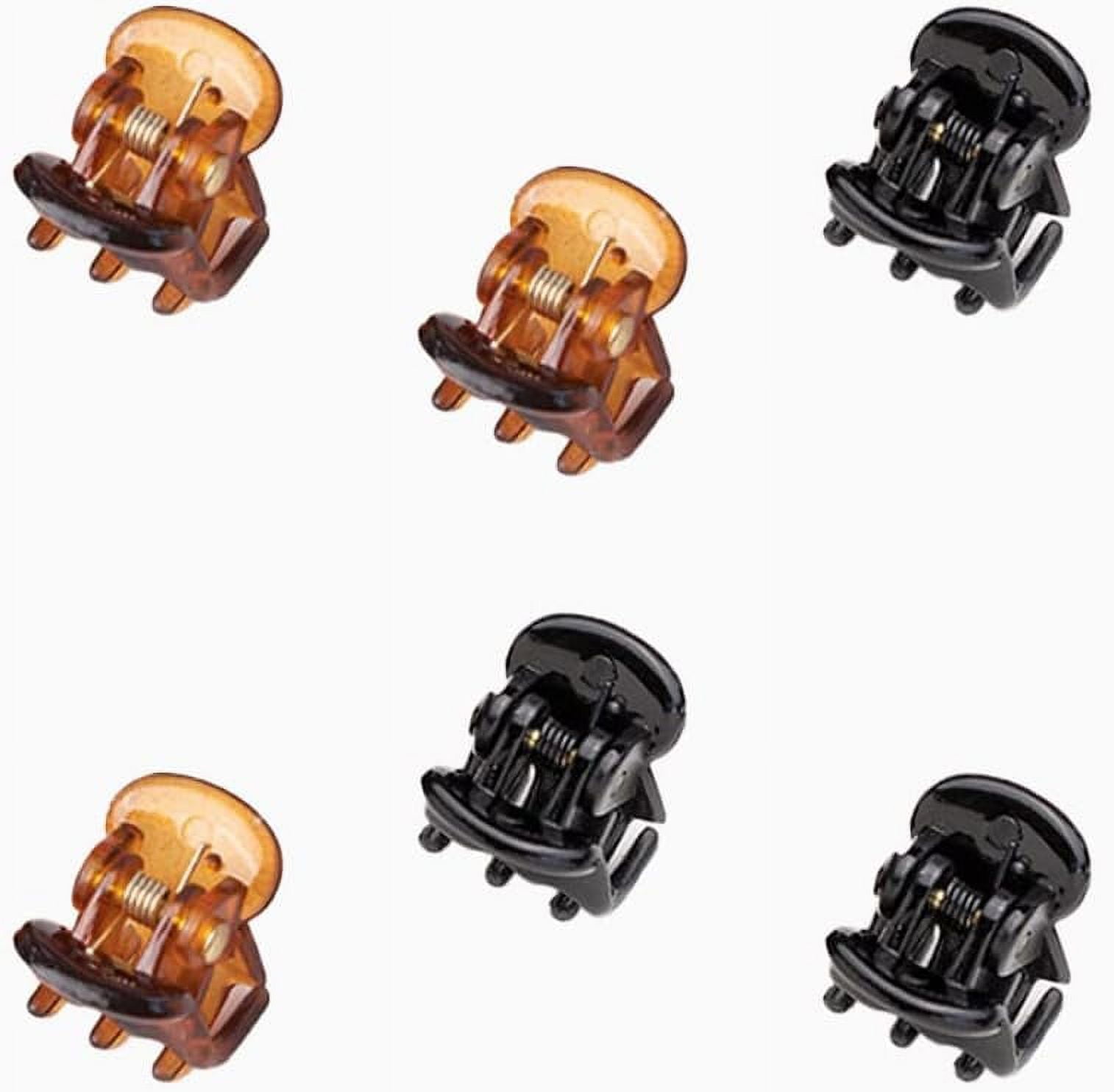 6 Pcs Mini Hair Clips, Non Slip Hair Claw Clips, Resuable Plastic Hair ...