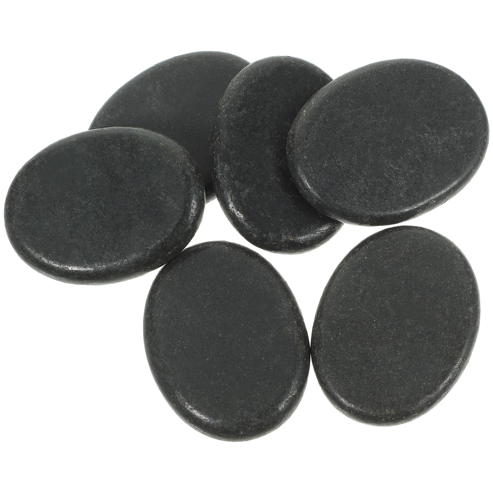 6 Pcs Mini Heater Spa Massage Stones Healing Tools Facial Massager ...