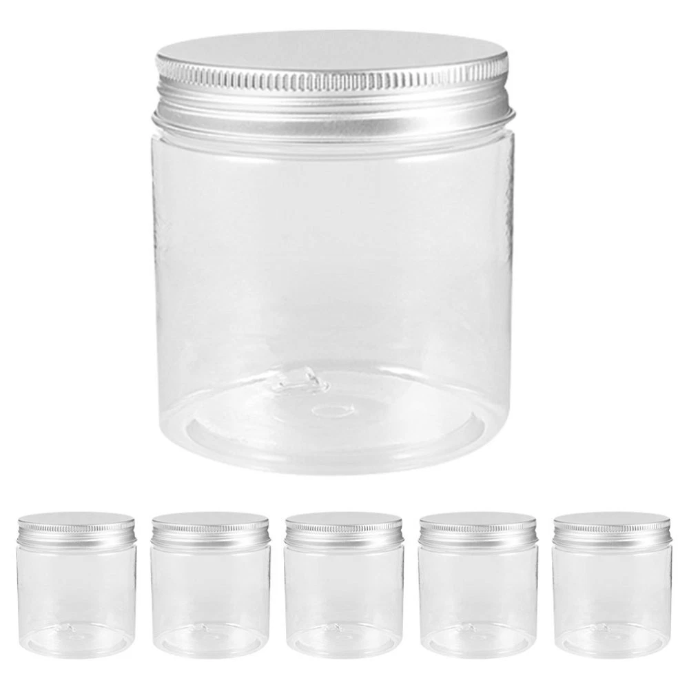 6 Pcs Mini Mason Jars With Lids Plastic Bottle Baby Yogurt Food Storage ...