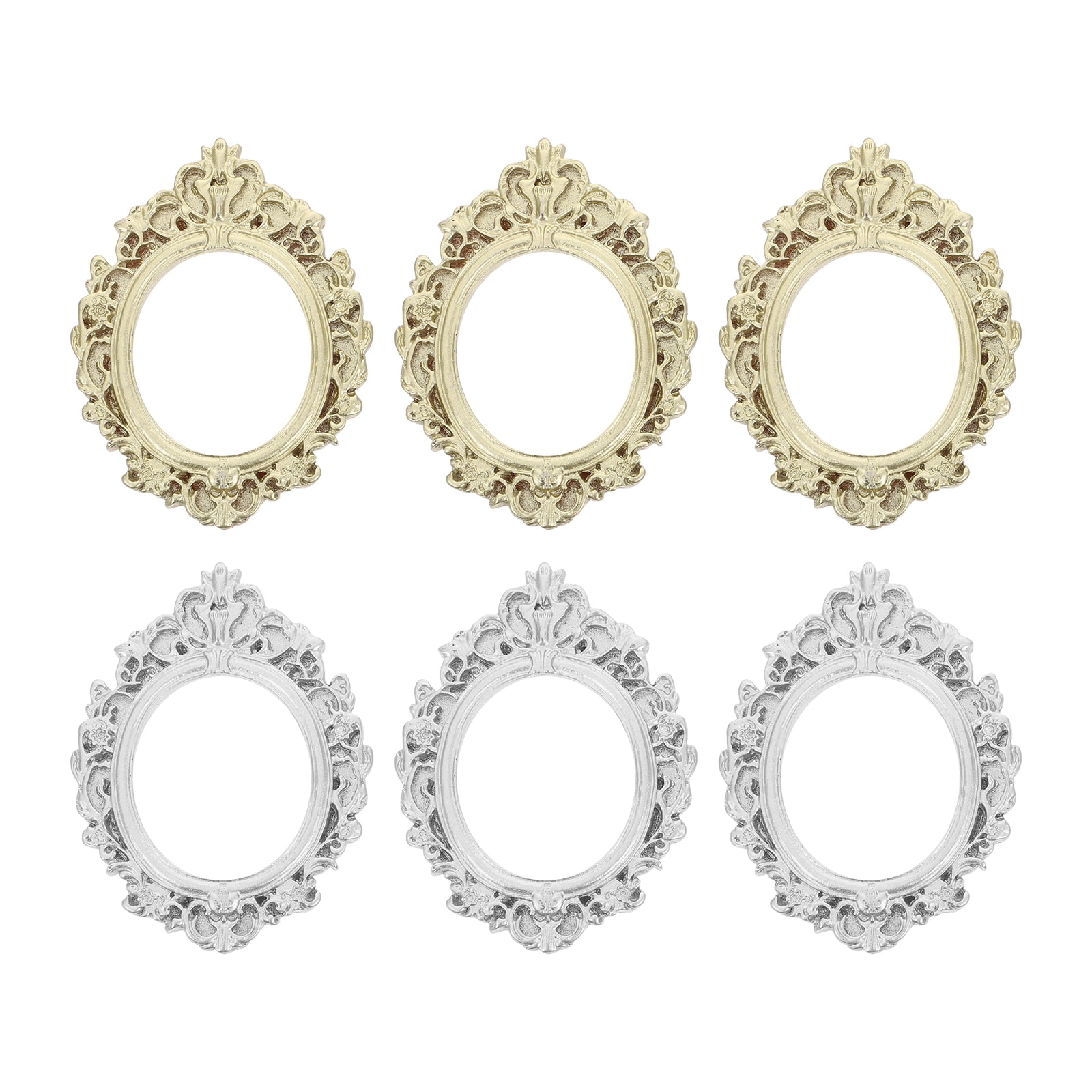 6 Pcs Mini Photo Frame Simulation Accessories Vintage Frames - Walmart.com