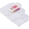 6 Pcs Mini Plastic Boxes Transparent Small Clear Storage Containers ...
