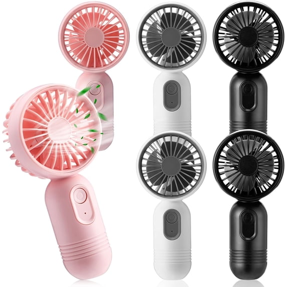 6 Pcs Mini Portable Fan Bulk Cute Handheld Lightweight Small Little ...
