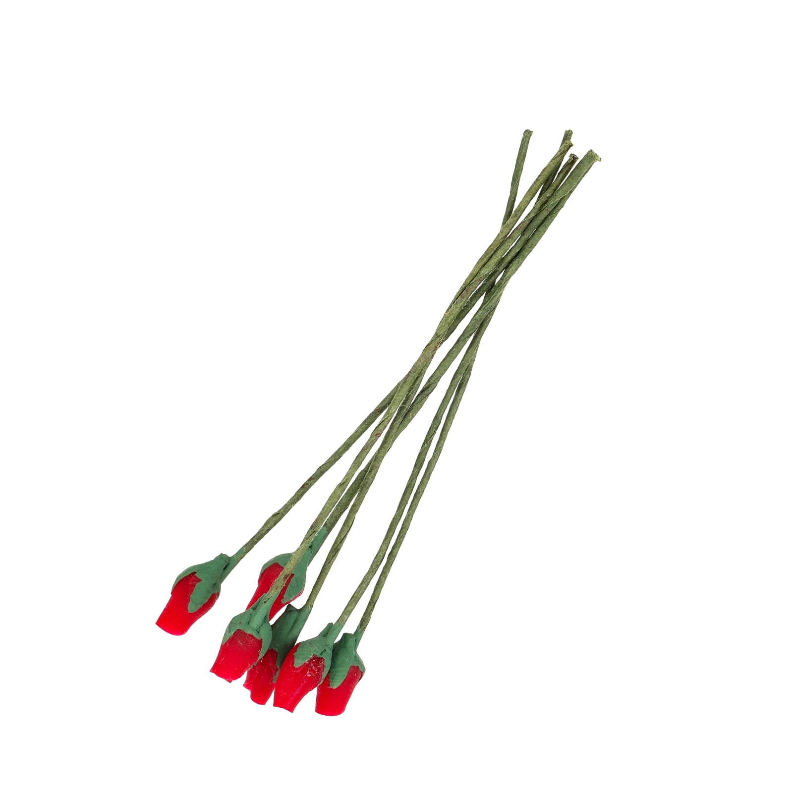 6 Pcs Mini Rose Buds Decorations Small Ornaments Wedding Micro ...