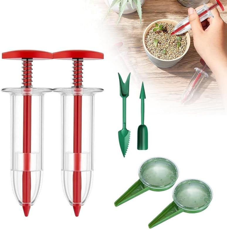 6 Pcs Mini Seed Spreader, 2024 New Manual Seedling Tray Seeder, Mini ...