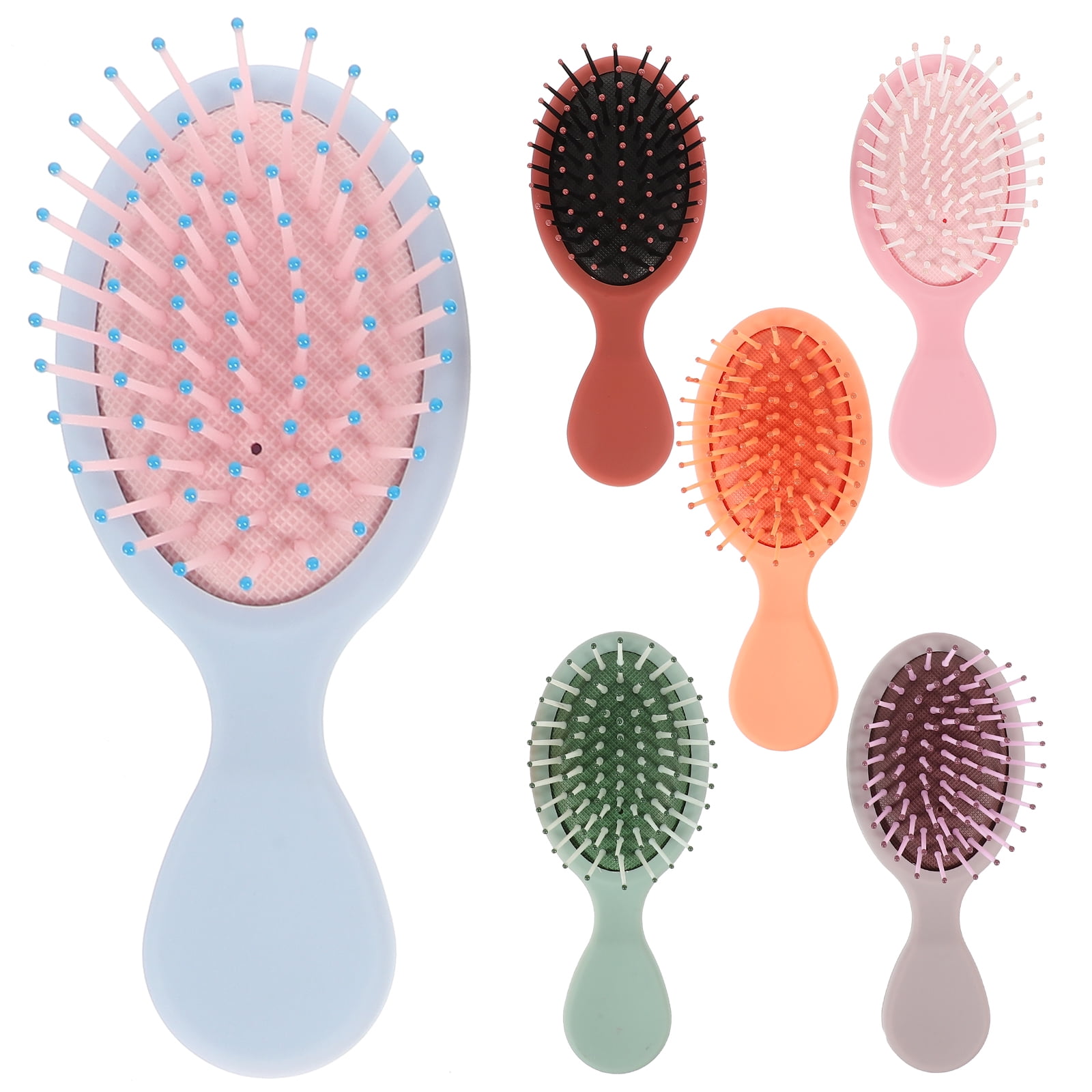 6 Pcs Mini Small Air Bag Comb Hair Brush for Dry Detangling Plastic ...