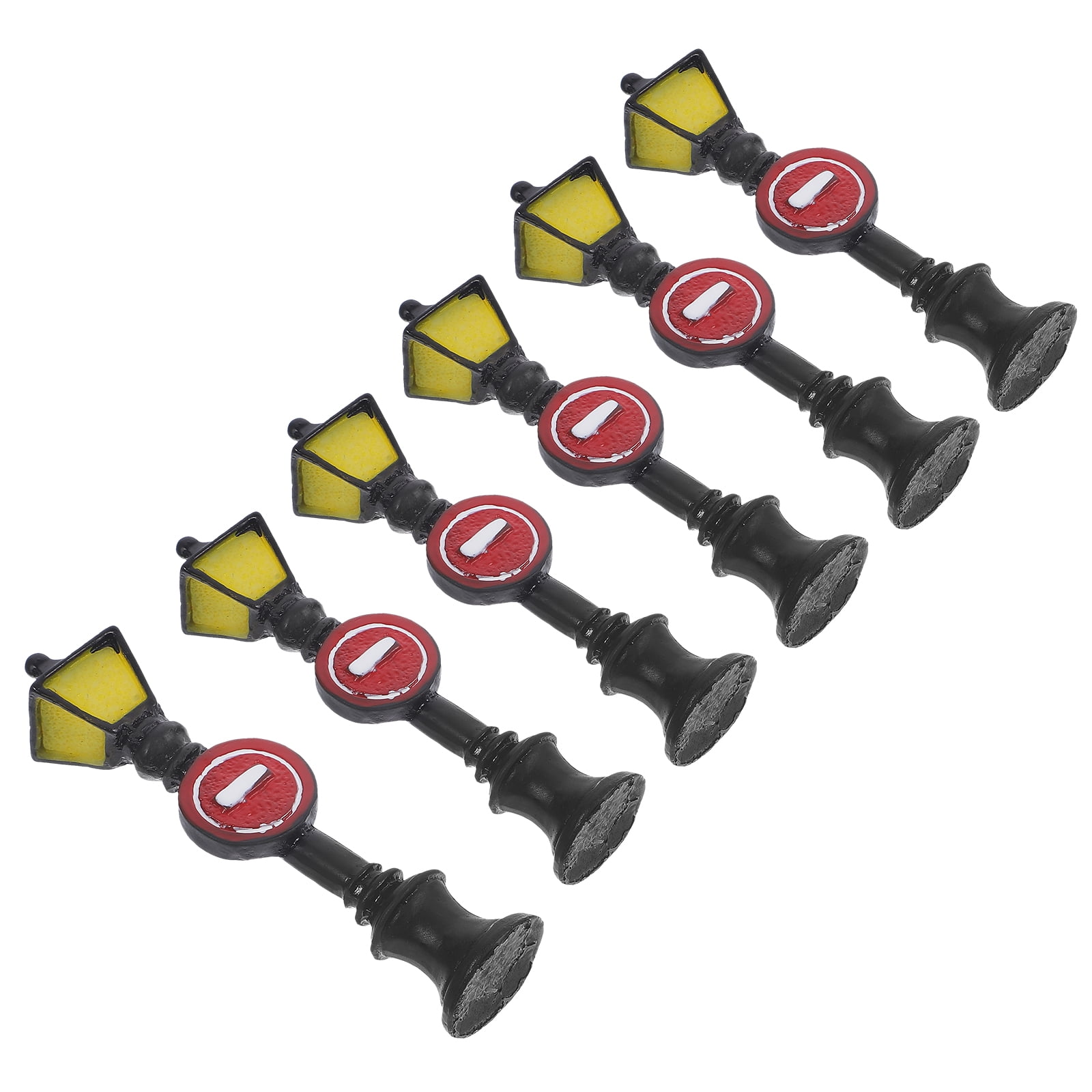 FENGGUIQU 6pcs Miniature Lamp Posts for Dollhouse and Micro Landscape ...