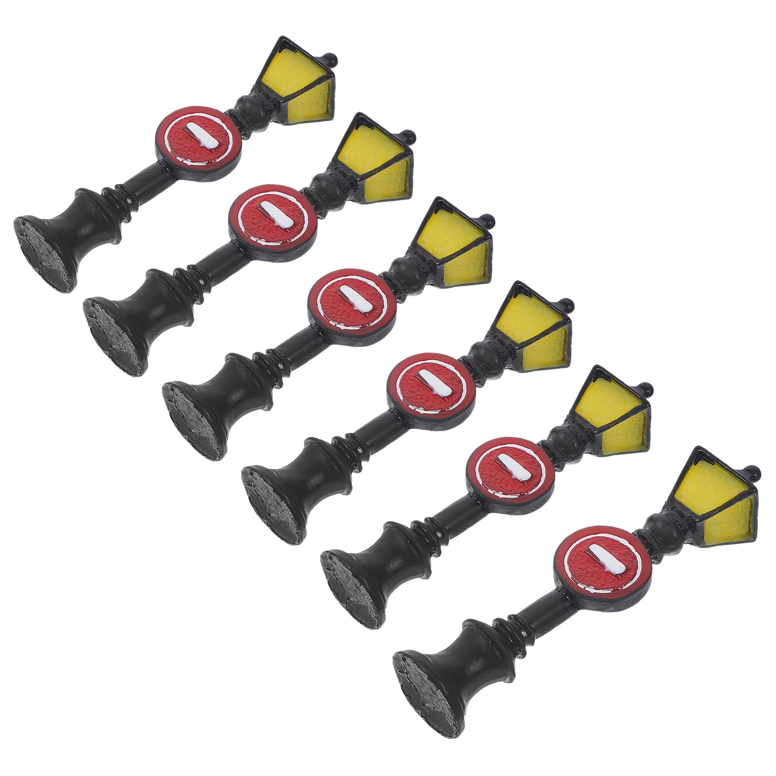 6 Pcs Mini Street Light Models Micro Landscape Street Lamp Railway ...